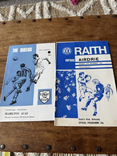VINTAGE SCOTTISH FOOTBALL Programmes 1970s 1980s Very Good Condition ...