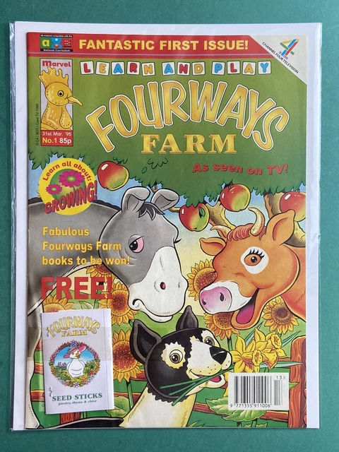 FOURWAYS FARM, LEARN And Play w. Free Seed Sticks NM (Marvel UK C4 TV ...