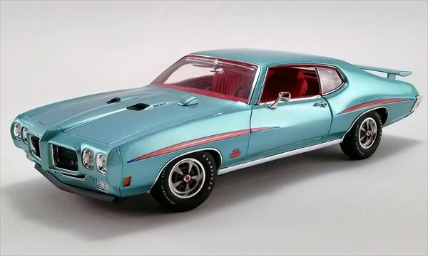 MINI CAR 1/18 Acme 1970 Pontiac Gto The Judge Light Blue Meta 588 Units ...