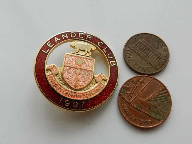 A RED ENAMEL Badge, Leander Rowing Club 1997, Henley Royal Regatta. £7. ...