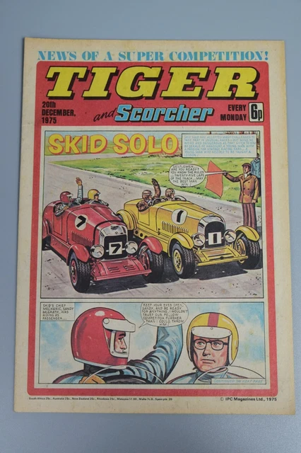VINTAGE BRITISH COMIC: Tiger and Scorcher 20th December 1975 Leyton ...