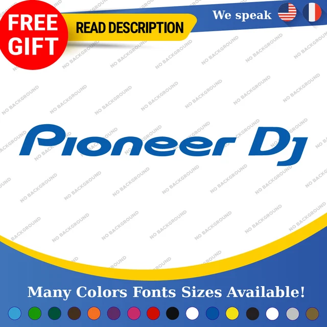 PIONEER DJ AUDIO Stereo Dolby HiFi Speaker Amplifie Sound VINYL DECAL ...