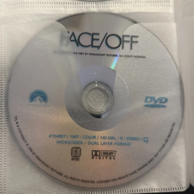 FACE/OFF (DVD) *DISC Only* Nicholas Cage John Travolta $5.00 - PicClick CA