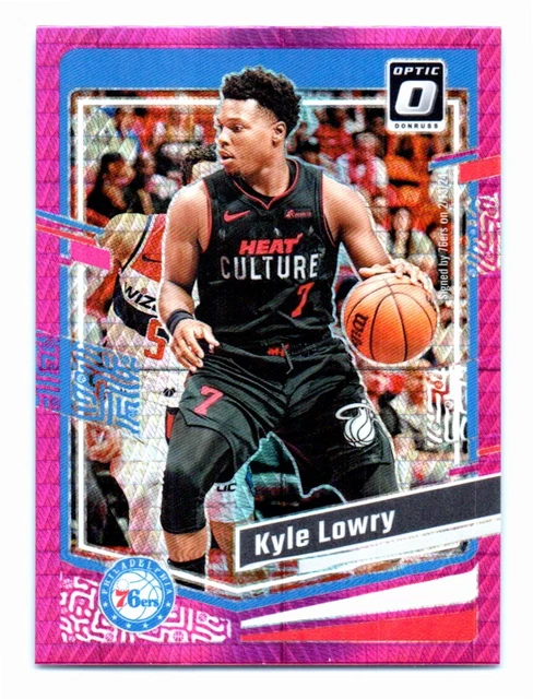 2023-24 PANINI DONRUSS optique rose Kyle Lowry Philadelphia 76ers #130 ...