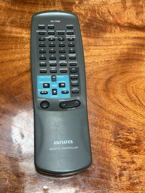 TELECOMANDO CD SISTEMA Stereo Originale Aiwa RC-T506 TESTATO EUR 7,95 ...