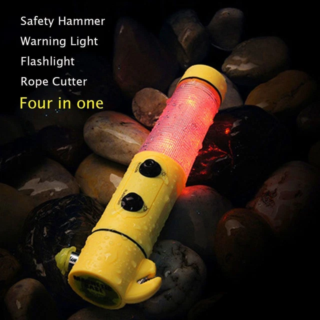 FOUR-IN-ONE LIFE-SAVING HAMMER Car Escape Window Breaker Car Safety ...