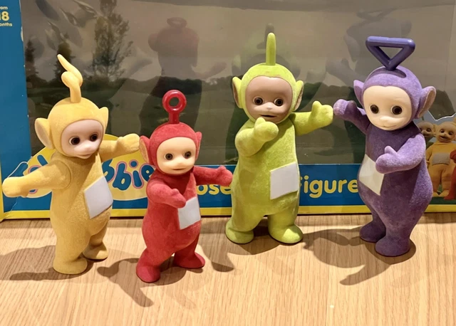 TELETUBBIES POSEABLE FIGURES Box Unused Tinky-Winky Dipsy Laa-Laa Po ...