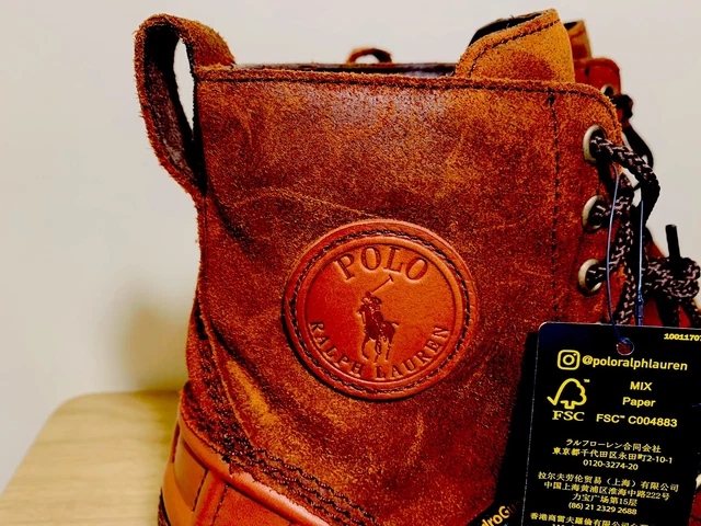POLO RALPH LAUREN Oslo High buckle waterproof leather boots brown NWOB ...
