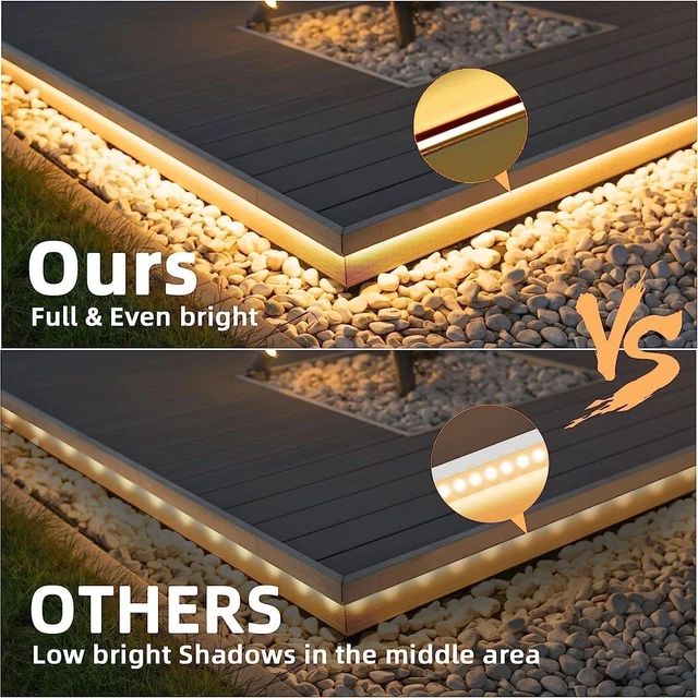 LAMOMO OUTDOOR LED Neon Strip Light 10m 24V 3000K Dimmable Warm White ...