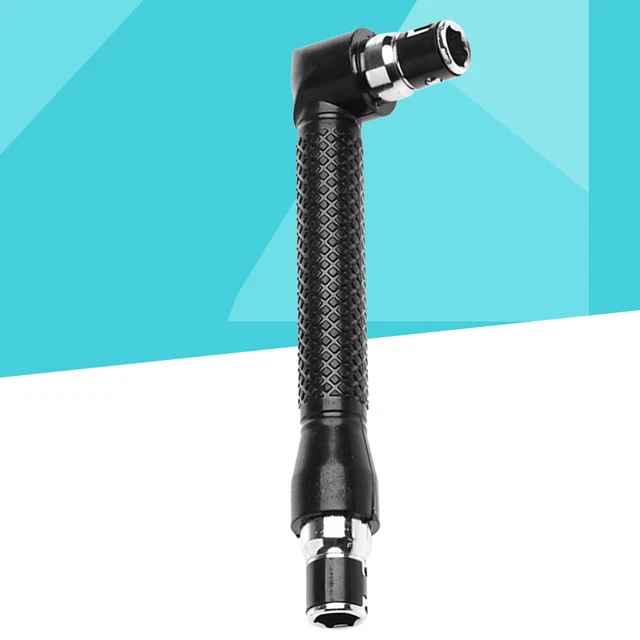 MINI SCREWDRIVER WRENCH Shape Spanner Adapter L-shaped Socket Double ...