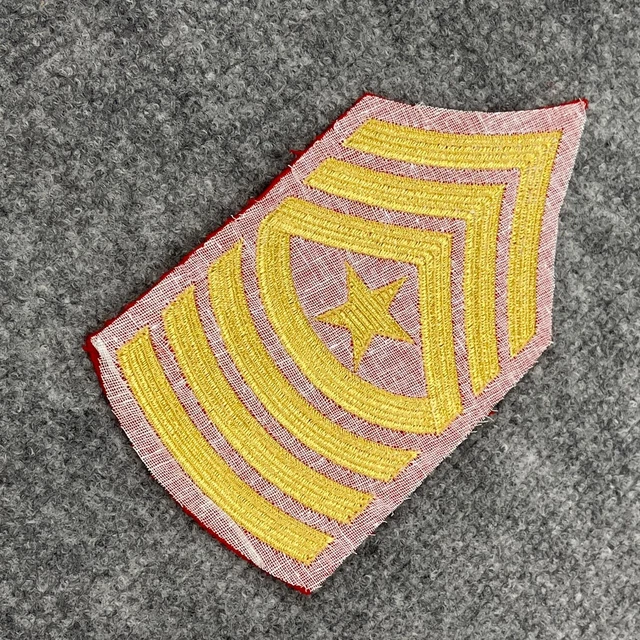 US MARINE CORPS Embroidered Sergeant Major E-9 Male Sleeve Rank Patch ...