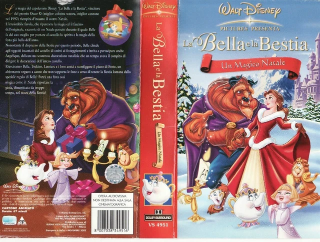 VHS FILM WALT DISNEY CARTOON MOVIE LA BELLA E LA BESTIA Special UN MAGICO NATALE EUR 7,99 ...