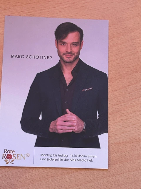 MARC SCHÖTTNER - Rote Rosen - Autogrammkarte unsigniert - #34844 EUR 13,00 - PicClick DE