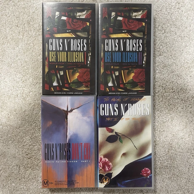 GUNS N ROSES VHS Bundle x4 (part 1 tape got touched - 4th photo) + FREE ...