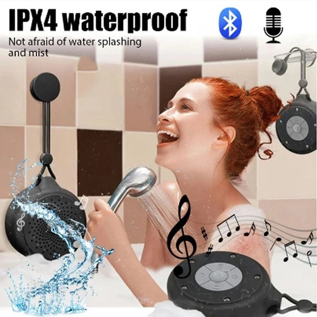 IP64 BLUETOOTH SPEAKER Mini Surround Sound New Shower Speaker Showers ...