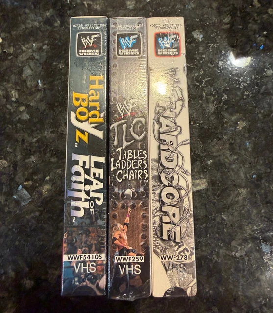 WWF 3 VHS Tape Lot WWE Pro Wrestling Hardcore Hardy Boyz Rare Sealed TLC OOP £12.71 - PicClick UK