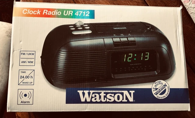 WATSON CLOCK RADIO UR 4712, Uhrenradio mit Weckfunktion, Neu! Unbenutzt ...