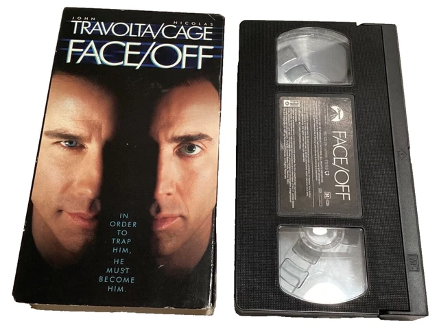FACE/OFF VHS JOHN Travolta Nicolas Cage Action Adventure Thriller R ...