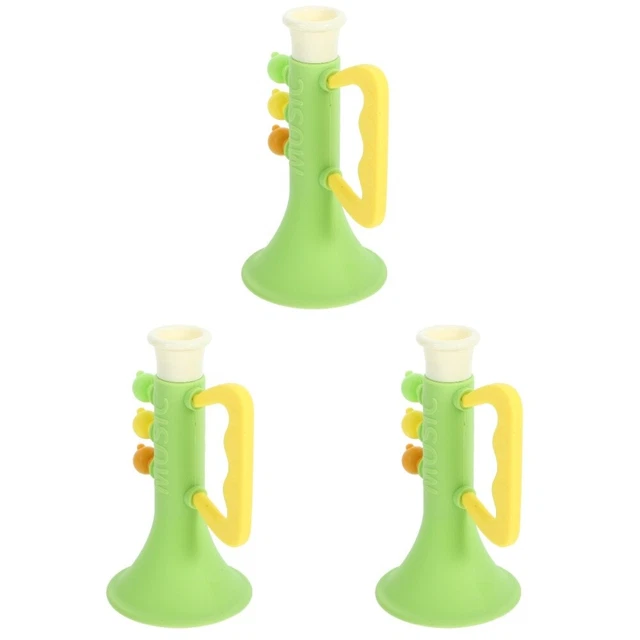 3PCS TRUMPETS TOY Noise Maker Plastic Musical Instrument Party Cheering ...