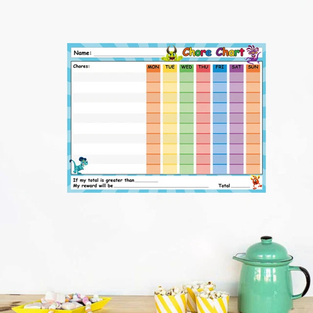 PRESCHOOL CHORE CHART Kids Responsibility Chart Family Chore Chart EUR ...
