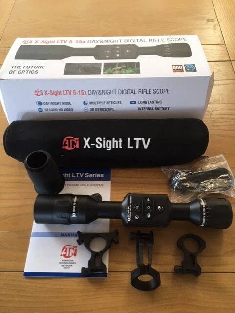 ATN X-SIGHT LTV 5-15x Ultra Light Day/Night Vision Scope DGWSXS515LTV + IR TORCH £170.00 ...