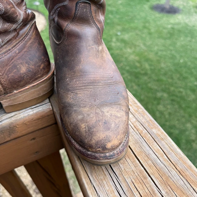 DOUBLE-H WORK WESTERN Boots Mens 10.5 D Brown Fair DH1552 Gel ICE Made ...