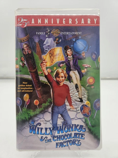 WILLY WONKA AND the Chocolate Factory (VHS, 1999, Remastered 25th Ann ...