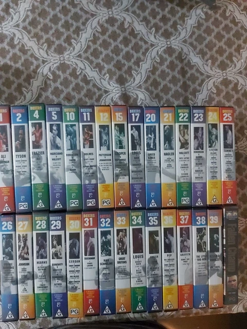 BOXERS - MARSHALL Cavendish Collection - RARE VINTAGE - 28 VHS Tapes ...