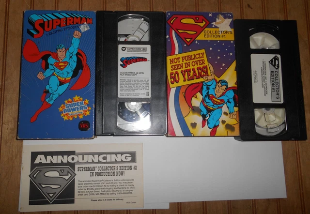 RARE SUPERMAN: SUPER Powers Collection VHS - Cartoons 1985 Rare 1985. £ ...