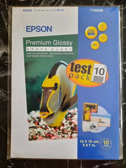 EPSON PREMIUM GLOSSY photo paper 13 x 18 cm 2 Stück EUR 1,00 - PicClick DE