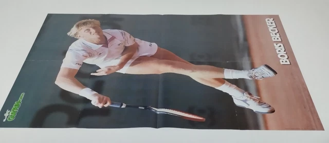 BORIS BECKER_TOTO SCHILLACI_POSTER fronte-retro_2 sided cm 81x53 ...