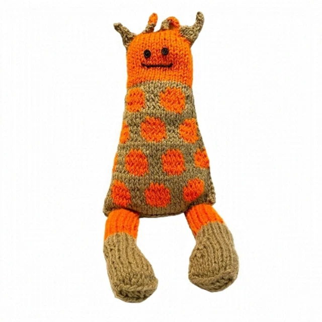 HAND KNITTED ARTISANAL Monster Stuffy 🧡 $24.00 - PicClick CA