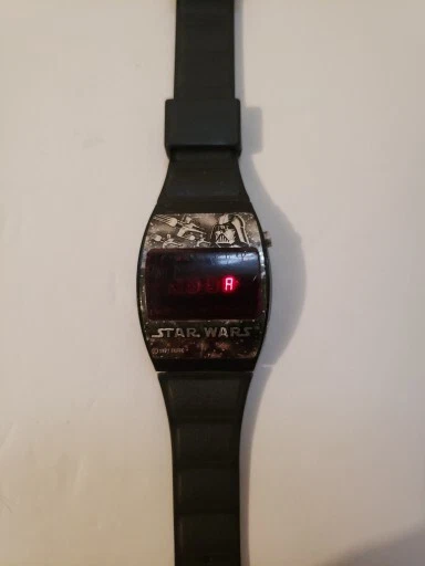 RARE STAR WARS Vintage 1977 Darth Vader Texas Instruments Led Watch ...