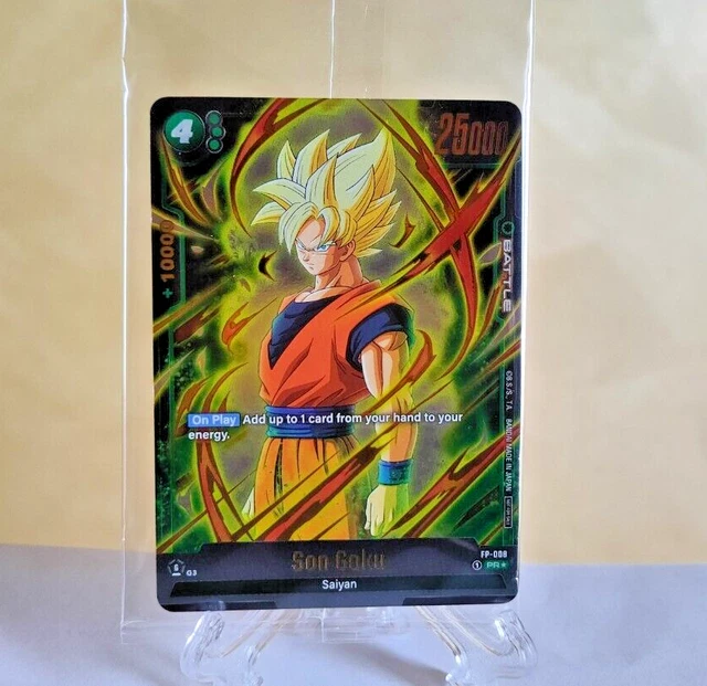DRAGON BALL SUPER Fusion World Pre-Release Gold Winner Promo Son Goku ...