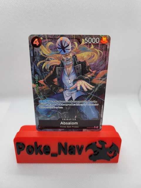 ONE PIECE TCG Wings of the Captain Absalom OP06-081 Alt Art Neuf dans son emballage anglais EUR ...
