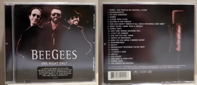 BEE GEES - One Night Only - CD EUR 1,74 - PicClick DE BEE GEES - One Night Only - CD EUR 1,74 - PicClick DE
