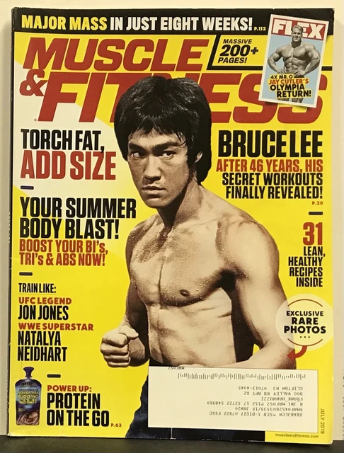 MUSCLE AND FITNESS magazine Bruce Lee July 2019 £9.18 - PicClick UK