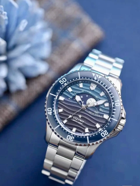 SEAGULL OCEAN STAR PRO Moon Phase Dive 300M Watch 816.32.1215 EUR 780 ...
