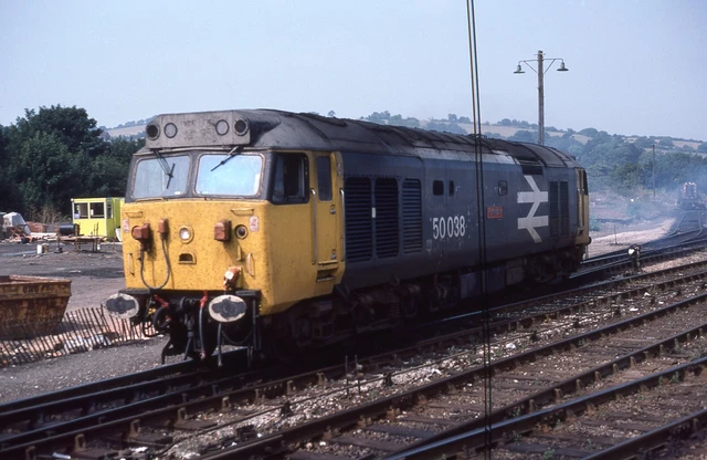 ORIGINAL SLIDE BR Class 50 Diesel 50038 'FORMIDABLE' Exeter St Davids ...