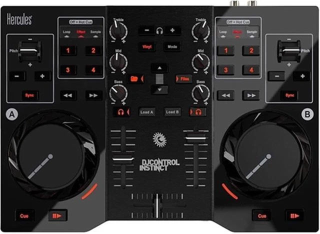 HERCULES DJ CONTROL Instinct Controller Official Decks Mixer Deck Mixer ...