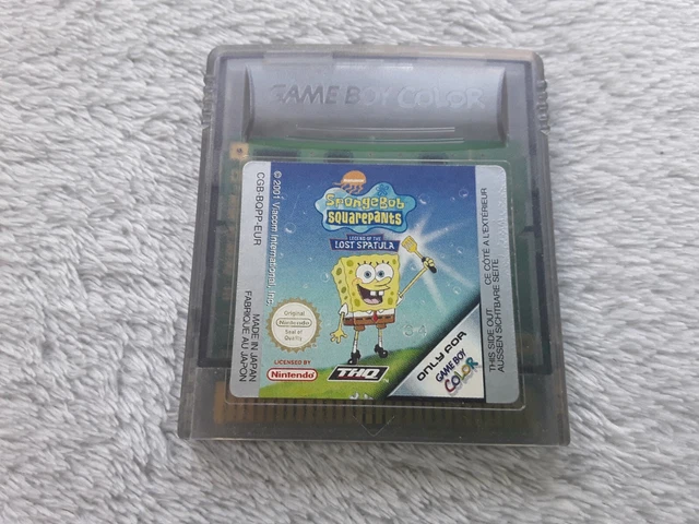 SPONGEBOB SQUAREPANTS LEGEND of The Lost Spatula Nintendo Gameboy Color ...