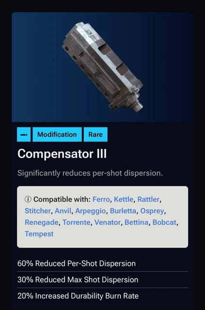 COMPENSATOR 3 BLUEPRINT ⭐️ Arc Raiders 🌈 £4.38 - PicClick UK