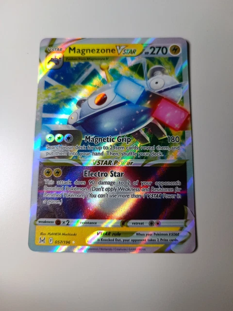 CARTA POKÉMON MAGNEZONE V STAR ENG 057/196 Origine Perduta Near Mint ...