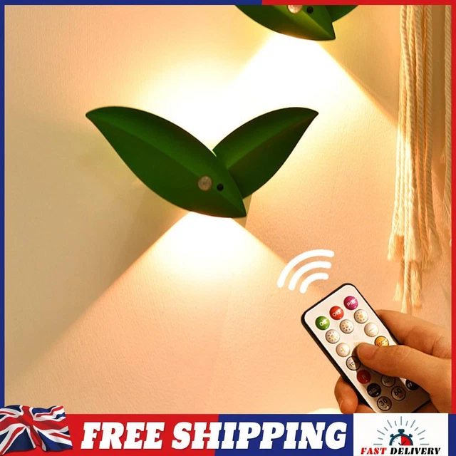HUMAN BODY SENSOR Light Rechargeable Magnetic Wall Light (Willow Leaf ...