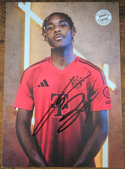 MATHYS TEL FC Bayern München Autogrammkarte 2024/25 Original EUR 8,99 - PicClick DE