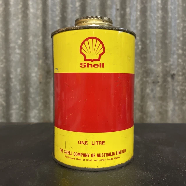 SHELL 1 LITRE Vintage Australian Motor Oil Tin EUR 35,58 - PicClick FR