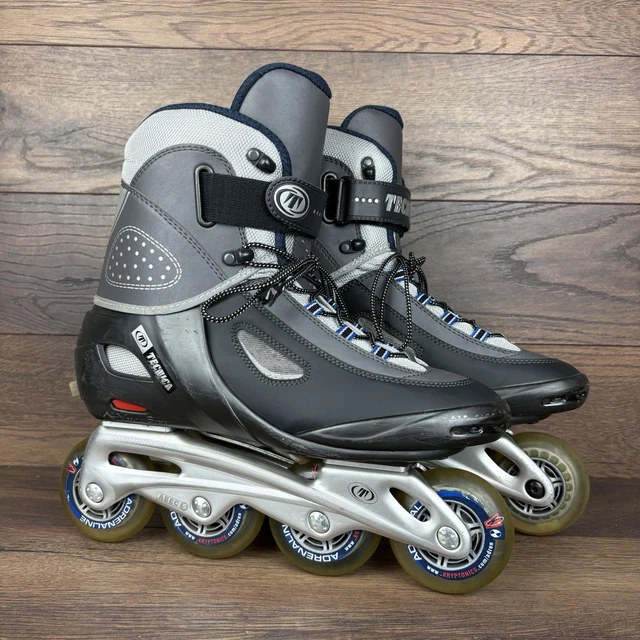 TECNICA MEN’S INLINE Skates Aluminium 5754 Kryptonics Wheels Size UK 9 ...