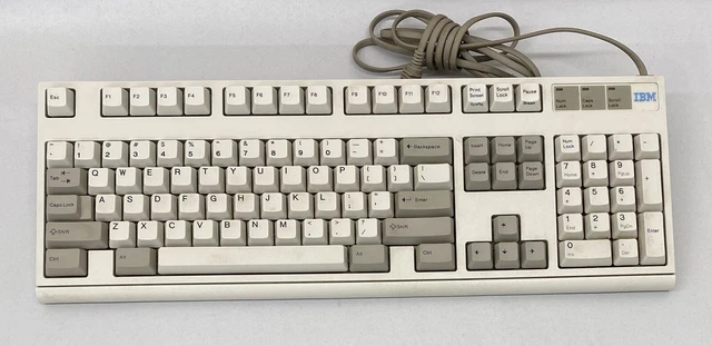 VINTAGE IBM MODEL M2 Buckling Spring PS/2 Keyboard 1395300 1993 £72.37 ...