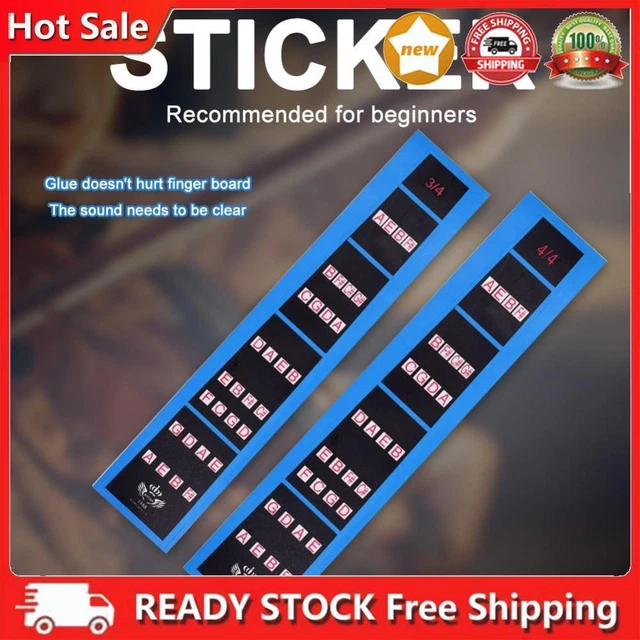 4 4 3 4 Fingerboard Sticker Label Fingering Chart Violin Finger Guide