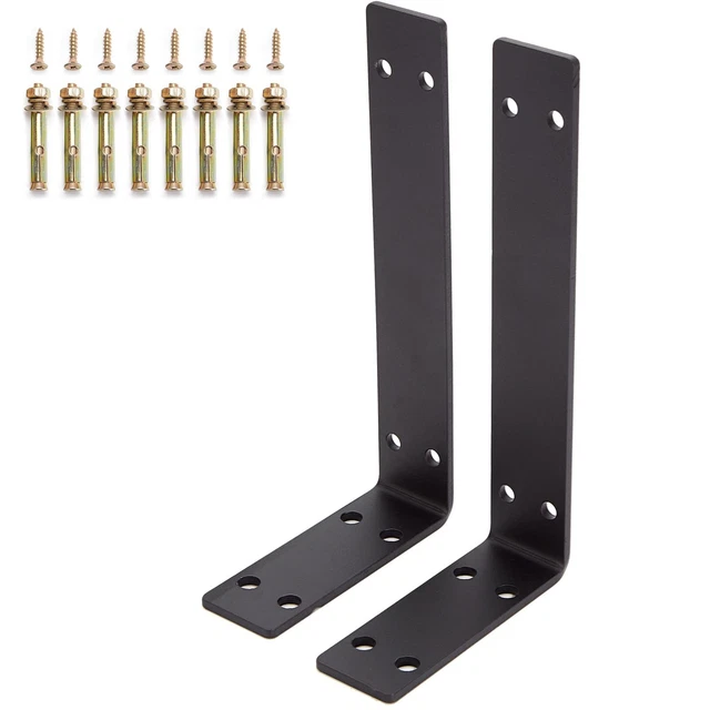HEAVY DUTY L Shelf Brackets 8x4 Inch Countertop Support Bracket, 1/5IN ...